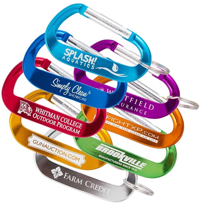 Custom Carabiner Keychains | Engraved in USA, Bulk Pricing ...